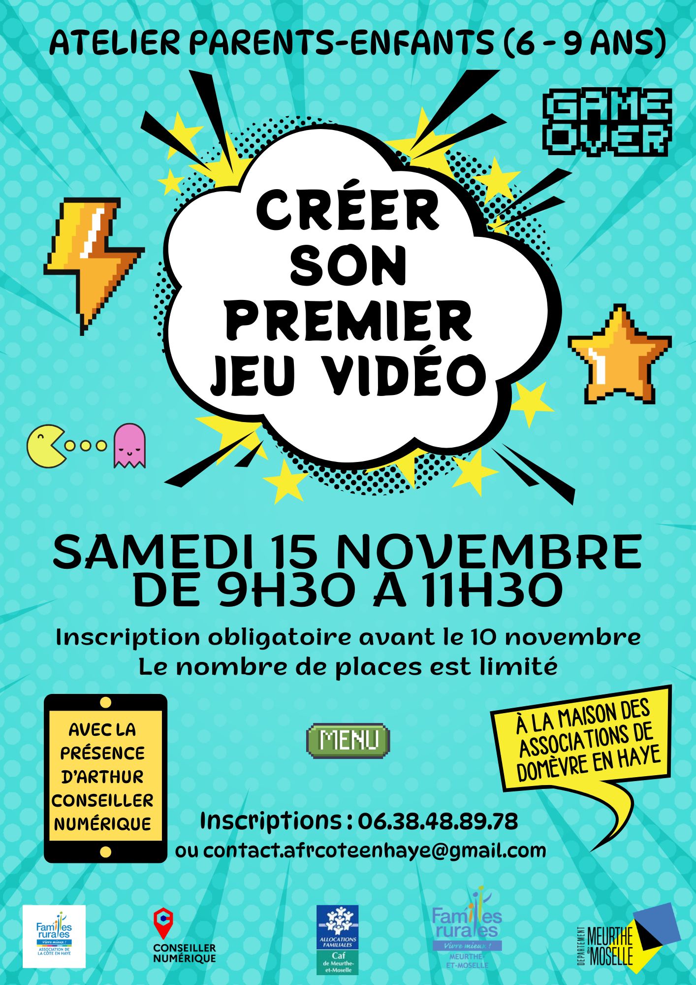 Atelier Parents-Enfants : Créer son premier jeu vidéo