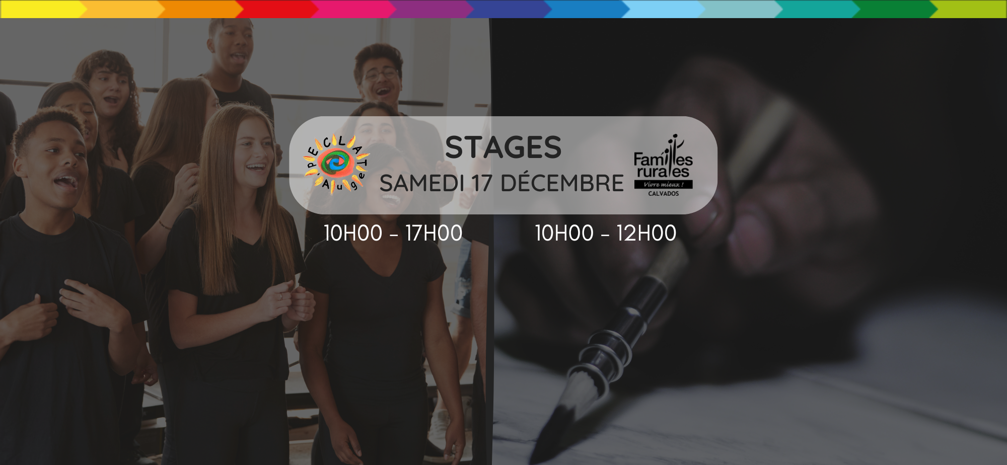 STAGES DE CHANT ET D'ARTS PLASTIQUES