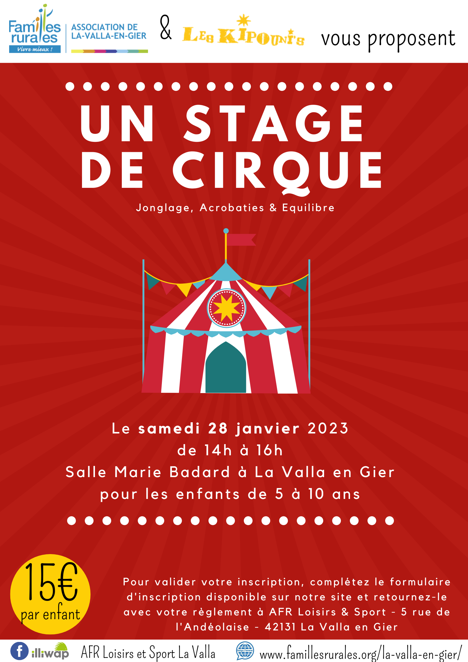 Stage de cirque 5-10 ans