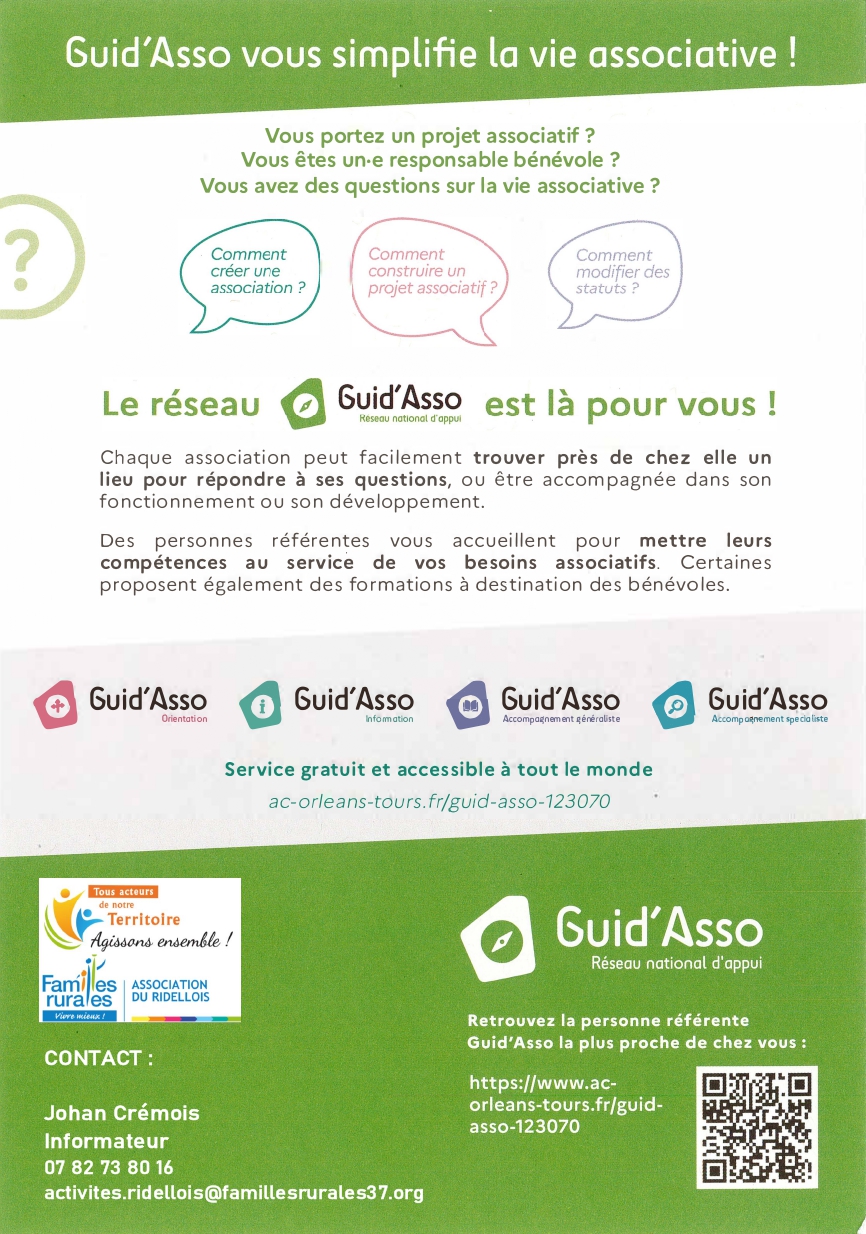 Guid'asso - appui à la vie associative locale | Association
