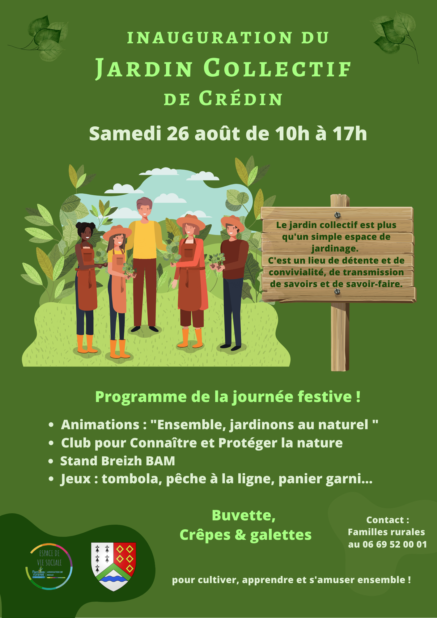 Inauguration du Jardin collectif de Crédin