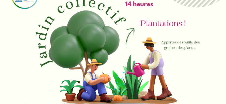 Jardin collectif - Plantations